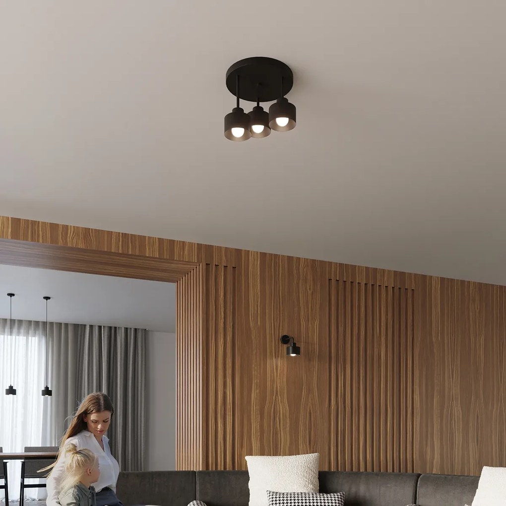 Sollux Lighting Stropní svítidlo SAVAR 2 Černá