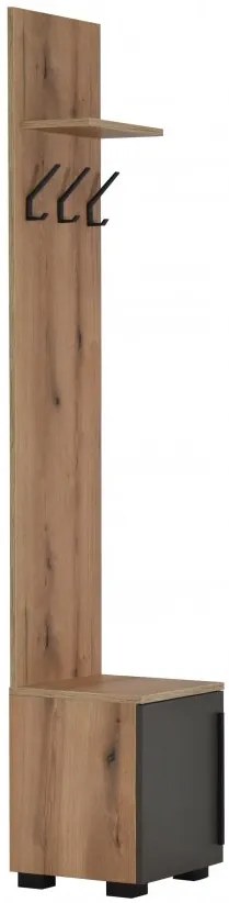 Předsíňová sestava Leonidas 4 - artisan/šedá