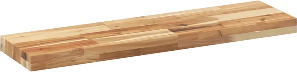 Plovoucí police 2 ks 80 x 20 x 4 cm olejované akáciové dřevo 3279584