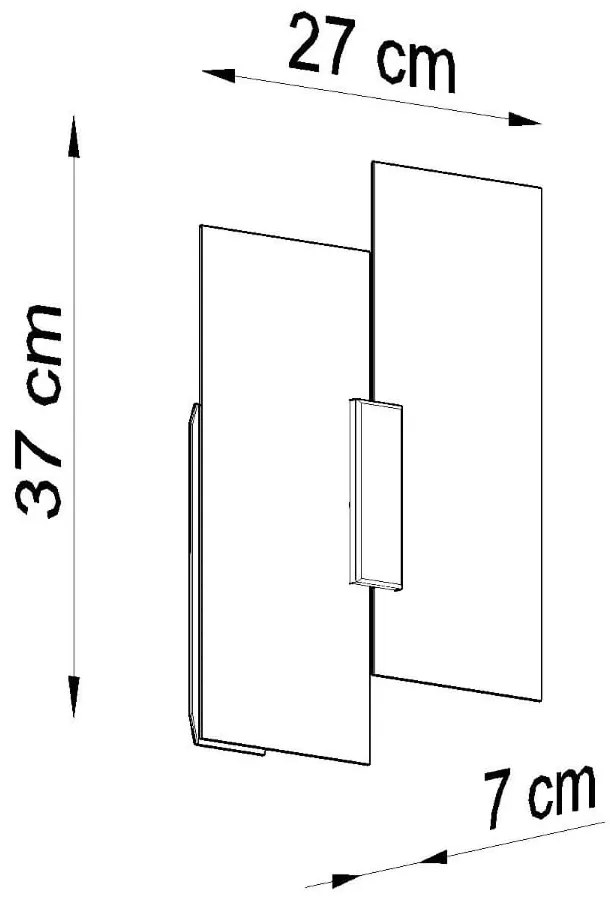 Bílé nástěnné svítidlo Veronica – Sollux