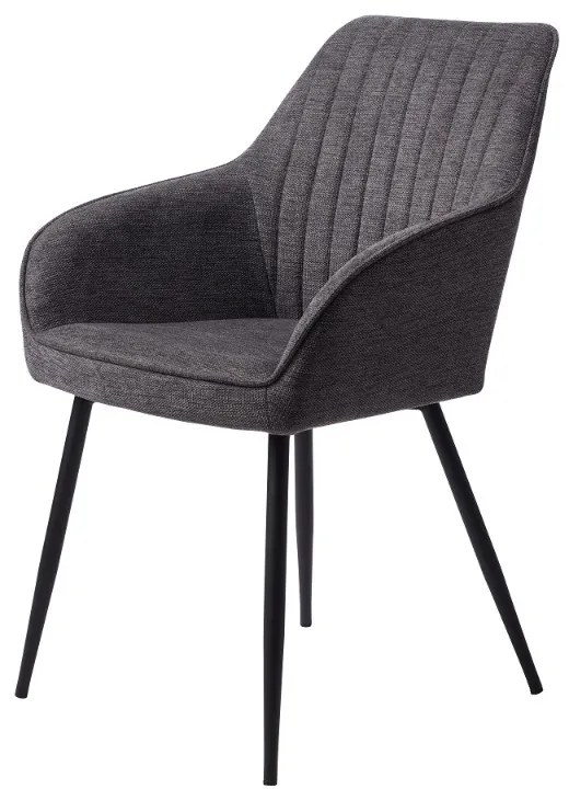 Designová židle Jadwiga tmavě šedá