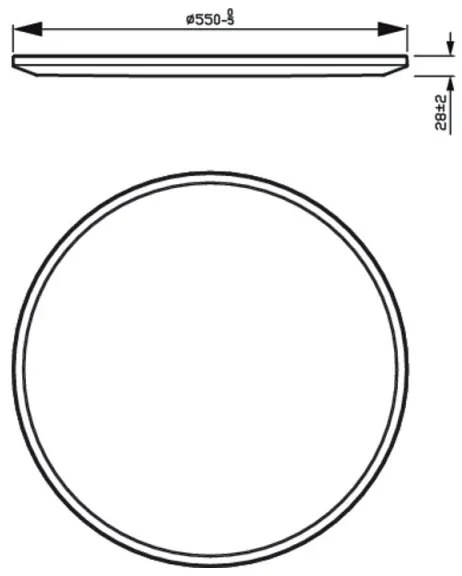 Philips - LED Stmívatelné stropní svítidlo SUPERSLIM SCENE SWITCH LED/36W/230V