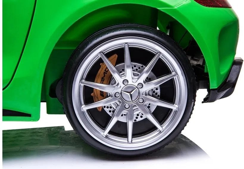 LEAN CARS Elektrické autíčko Mercedes GTR zelené, LED, MP3