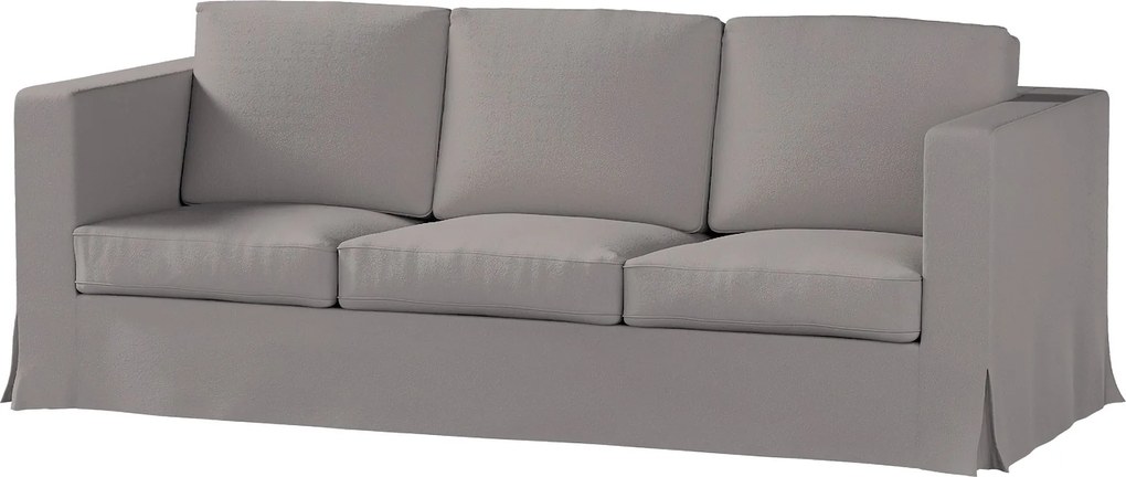 Potah na pohovku IKEA Karlanda 3-místná nerozkládací, dlouhý barva béžová látka pletený vzor