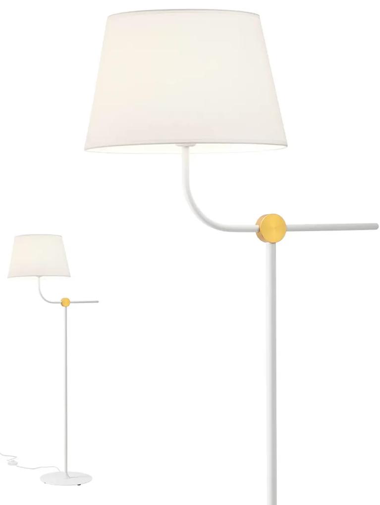 Redo 01-1982 stojací lampa Morris matně bílá, E27, 150cm