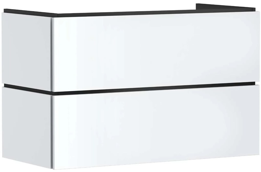 Hansgrohe Xilesa E - Umyvadlová skříňka, 62x98x47 cm, 2 zásuvky, matná bílá 54297700