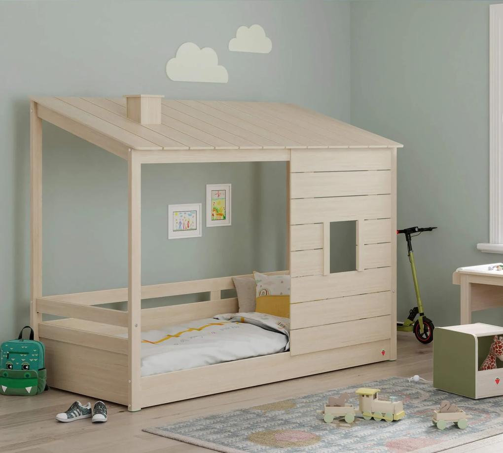 Čilek Dětská postel domečková 90x200 cm Montes Natural