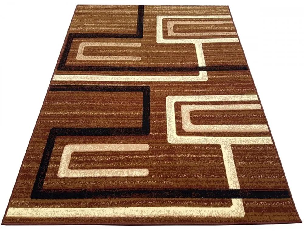 Kusový koberec PP Link hnědý, Velikosti 40x60cm