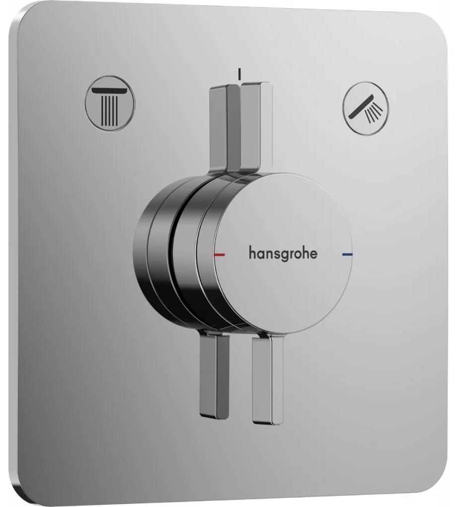 Hansgrohe DuoTurn Q - Baterie pod omítku pro 2 spotřebiče, chrom 75414000