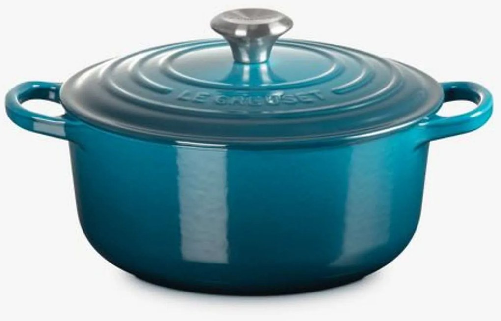 Le Creuset Signature - Pekáč kruhový s poklicí, objem 2,4 l, deep teal 21177206422430