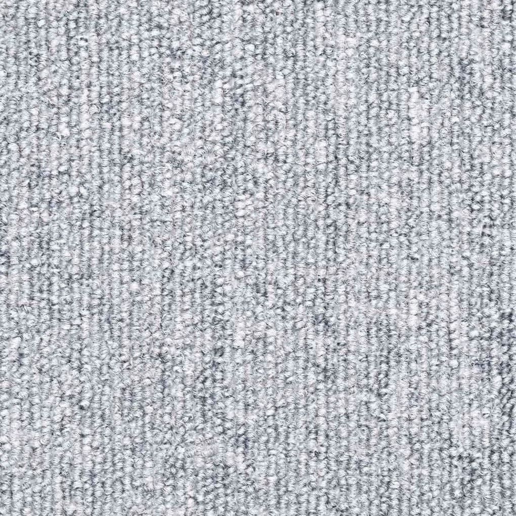 Schodové rohože 30 ks 56 x 17 x 3 cm světle šedé, půlkulaté 3365736