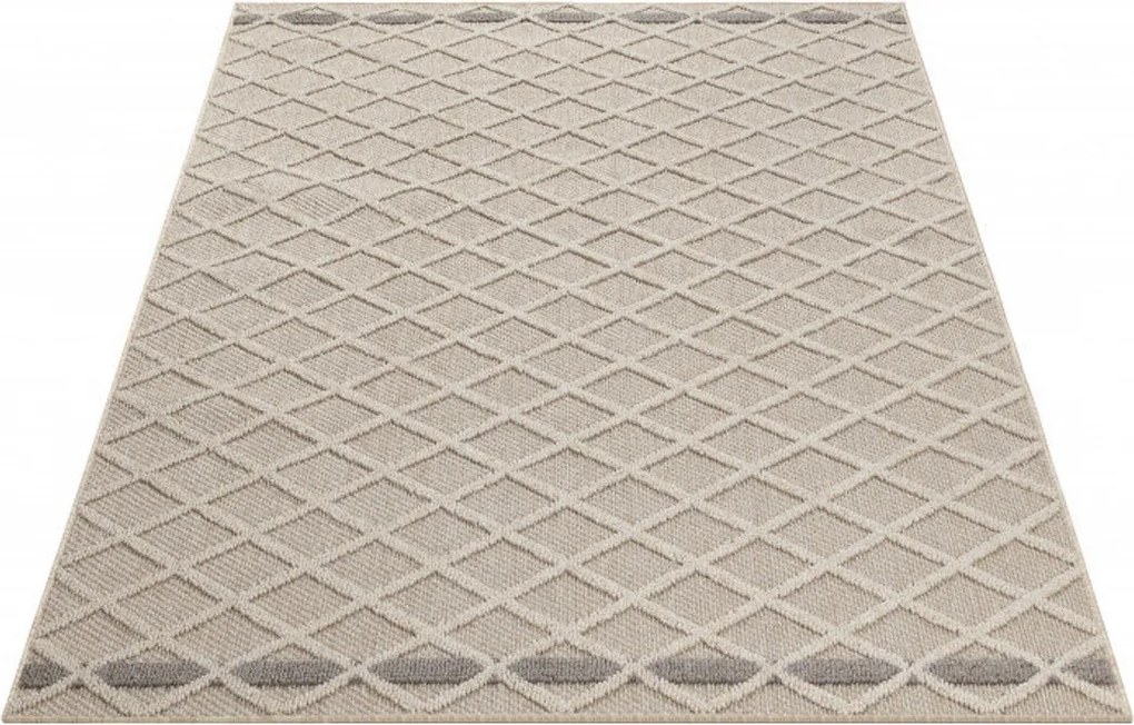 Ayyildiz, Kusový koberec Patara 4953 Beige – na ven i na doma, 80x150, béžová, chodba / předsíň