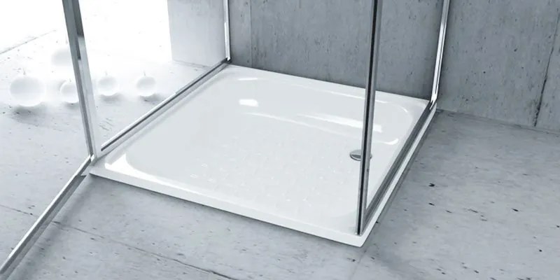 Aqualine Smaltovaná sprchová vanička, čtverec 70x70x12cm, bílá