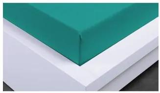 Home Elements Napínací prostěradlo Jersey 90x200 cm, zelená, bavlna