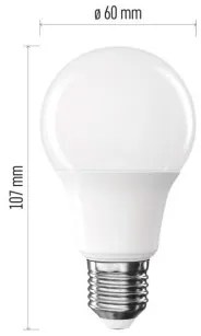 Emos lighting LED žárovka Classic A60 / E27 / 5,8 W (50 W) / 645 lm / teplá bílá 1525733278
