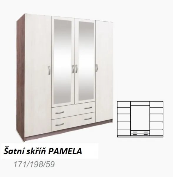 Nábytek Elegance Šatní skříň PAMELA