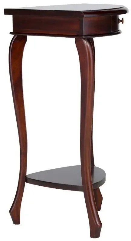 furniture-nabytek.cz - Masivní rohový toaletní stolek Camford z mahagonu, lakovaný, hnědý