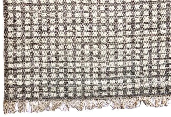 Diamond Carpets India, Ručně vázaný kusový koberec Check DESP HL49, 120x170, šedá, ložnice