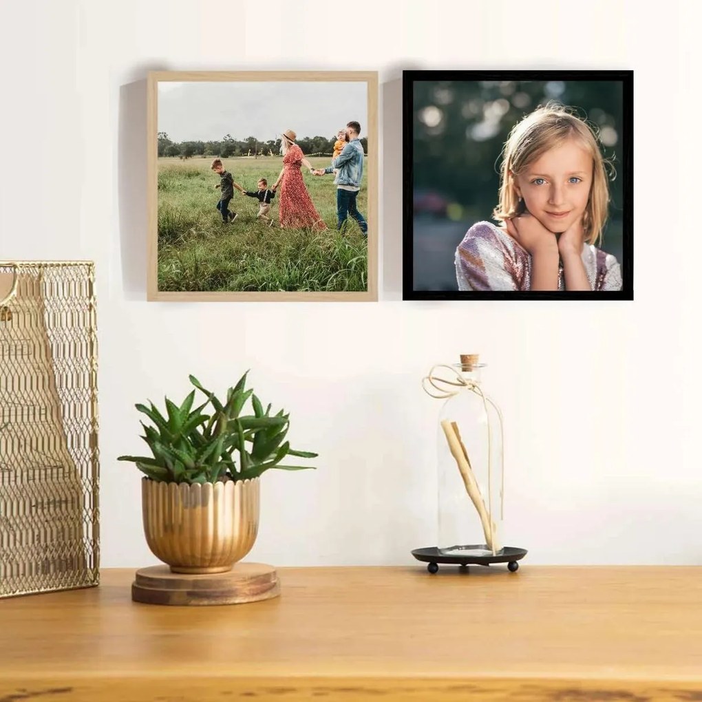 Personalizovaný magický fotoobraz v rámu - 2x čtverec 20x20 - fotografie