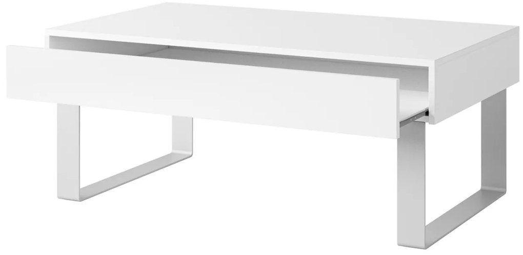 GAB Konferenční stolek LORONA, Bílá 110 cm