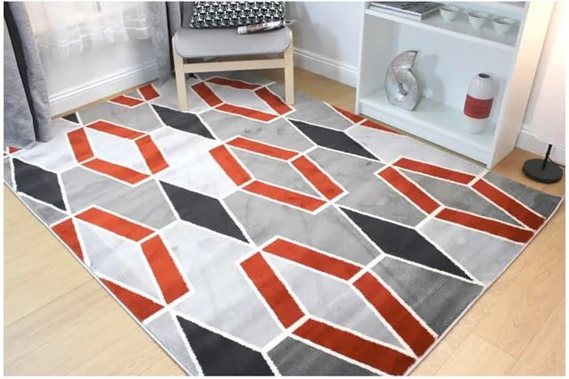 Koberec Flair Rugs Cocktail Maitai Grey Terracotta, 160 x 230 cm