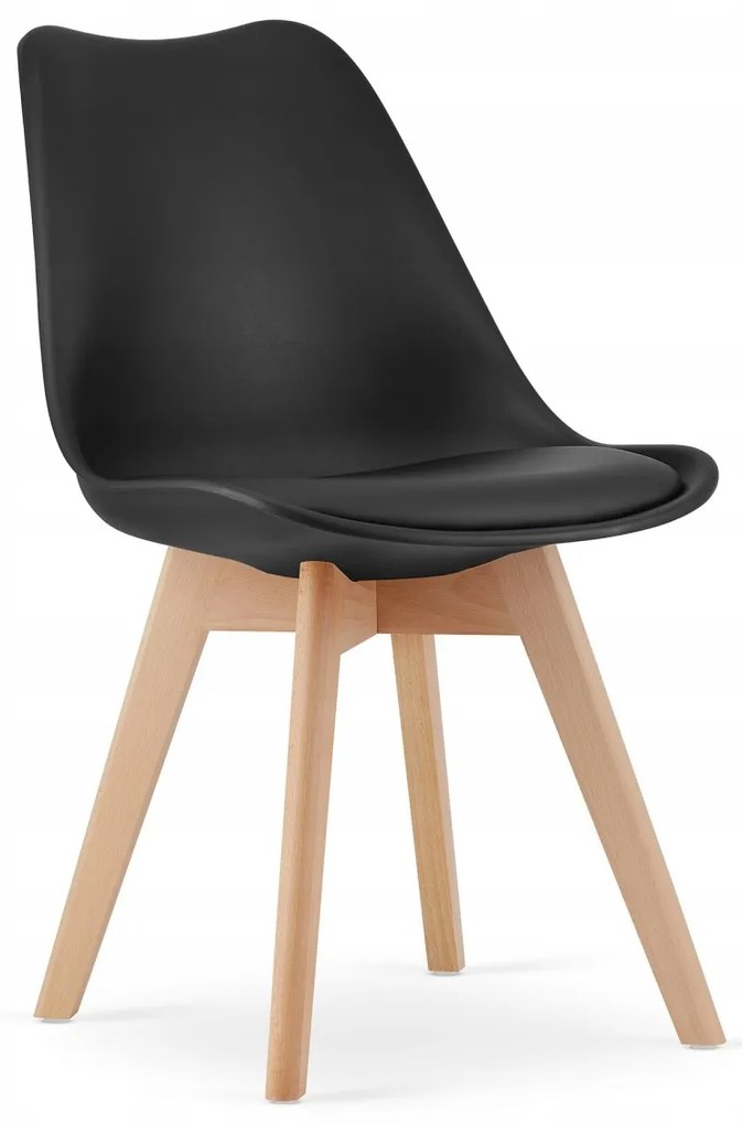 ARCHIV Jídelní set 1 + 4, stůl ADRIA 120x80cm bílý + židle BALI MARK černá