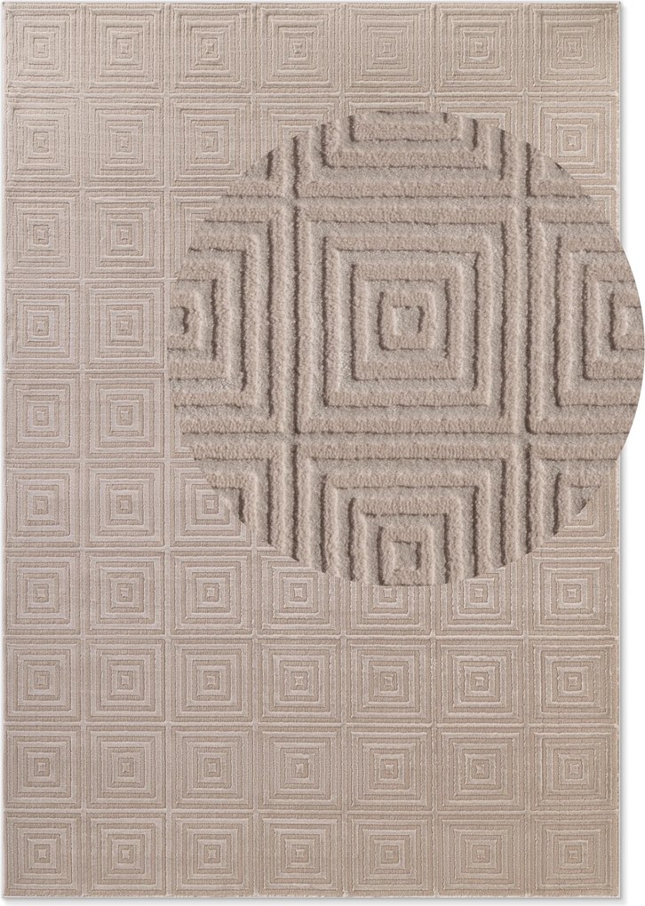 ELLE Decoration, Kusový koberec Perles 106183 Cream Beige z kolekce Elle, 120x170, béžová, ložnice