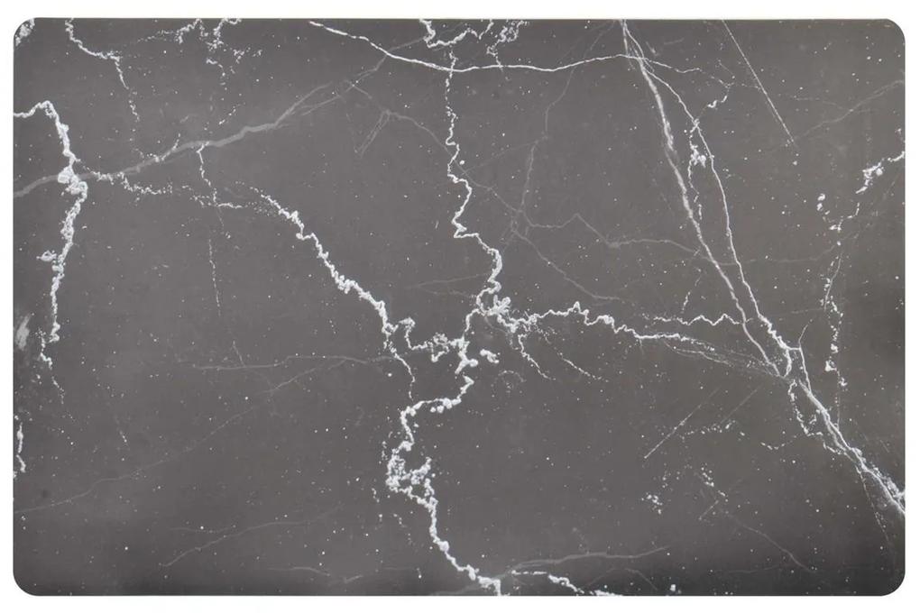 DekorStyle Podložka na stůl Black Marble 43x28 cm černá