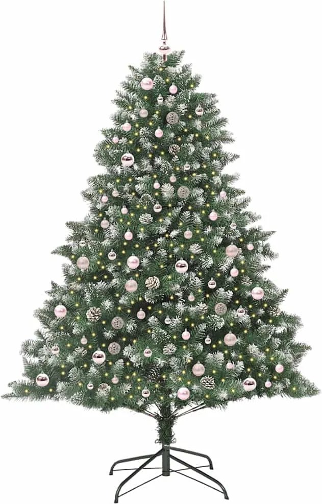 Umělý vánoční stromeček Zelená 210 cm PVC, plast a ocel 3395247