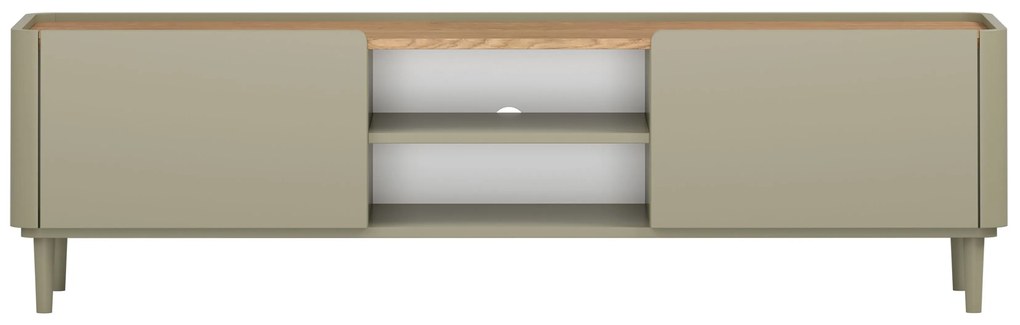 TV stolek Elivo 170 cm na nožkách - eukalyptus / dub baltic dune