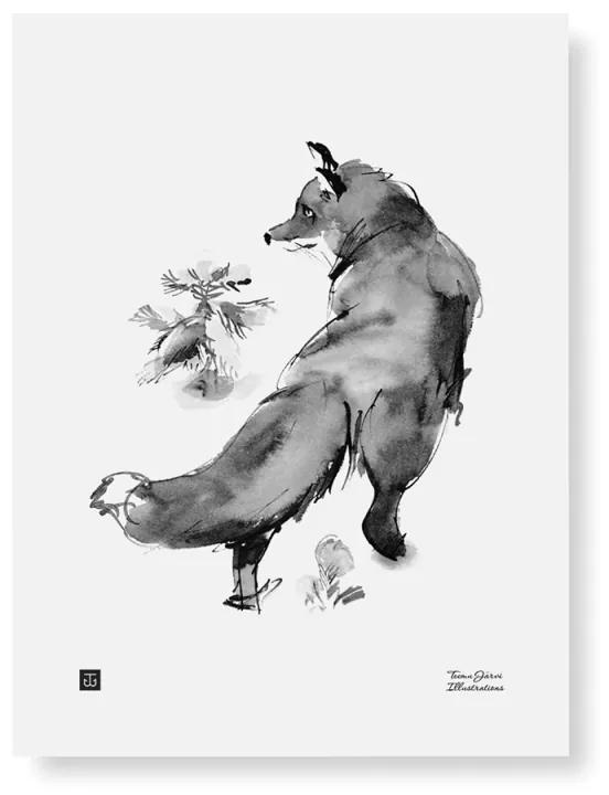 Plakát Winter fox 30x40