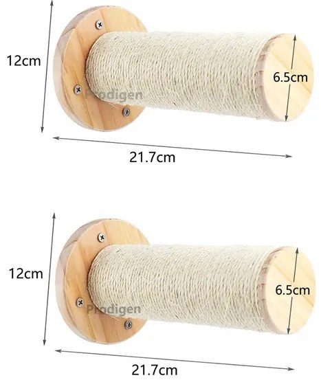 Nástěnný nábytek pro kočky Druh: 2 scratching posts a
