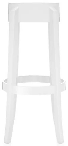 Set 2 stoliček Charles Ghost bílá, Kartell - varianta 2 v. 65 cm