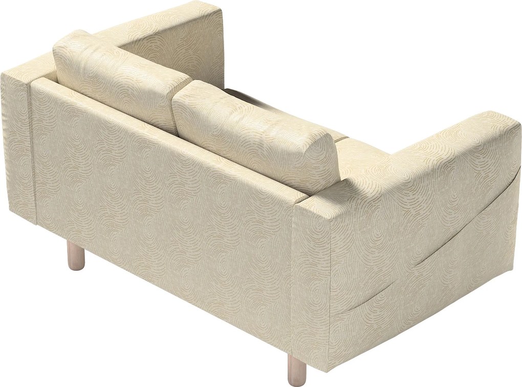 Potah na pohovku IKEA Norsborg 2-místná barva béžová látka lesklé, pletený vzor, vzorované