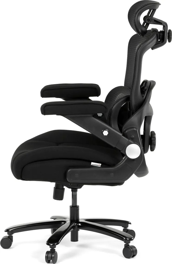 Ergonomická kancelářská židle AIR - černá síťovina / látka