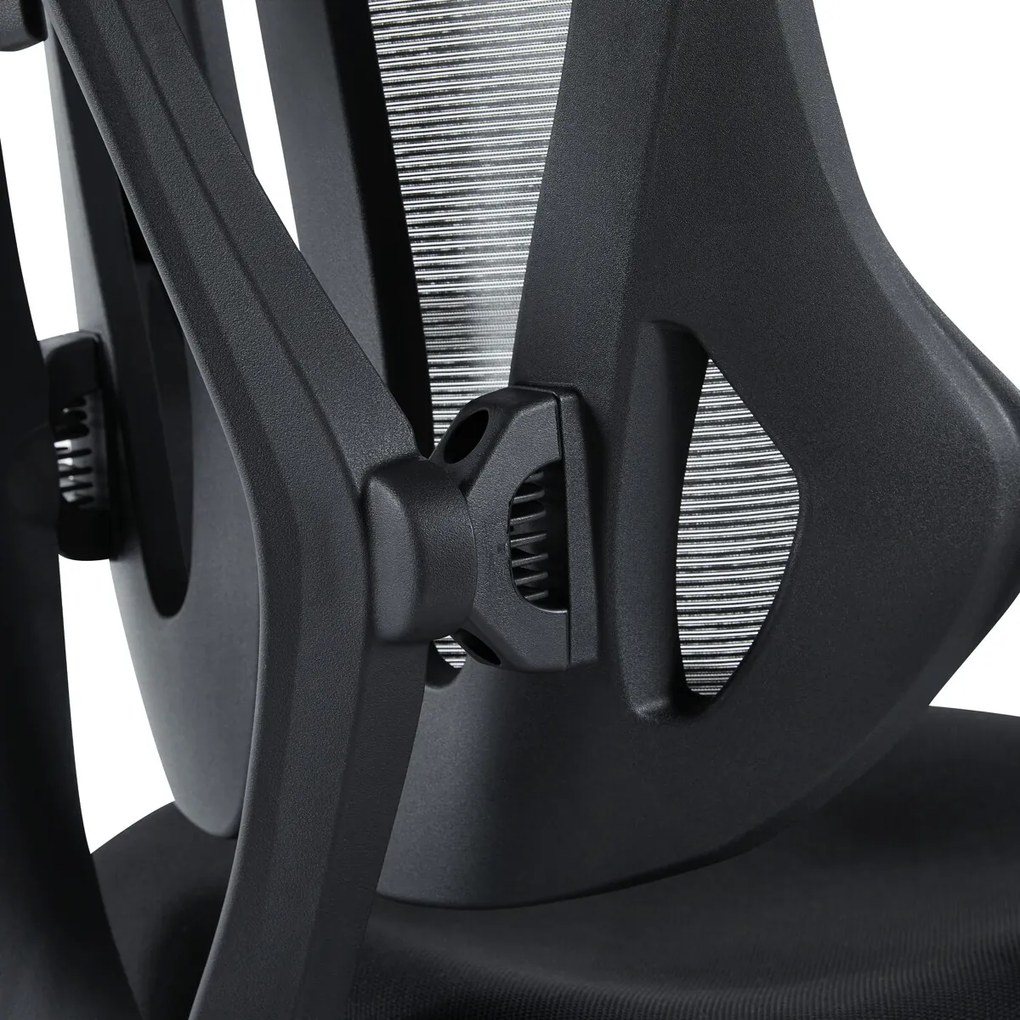 Ergonomická kancelářská židle AVENTO - šedá síťovina