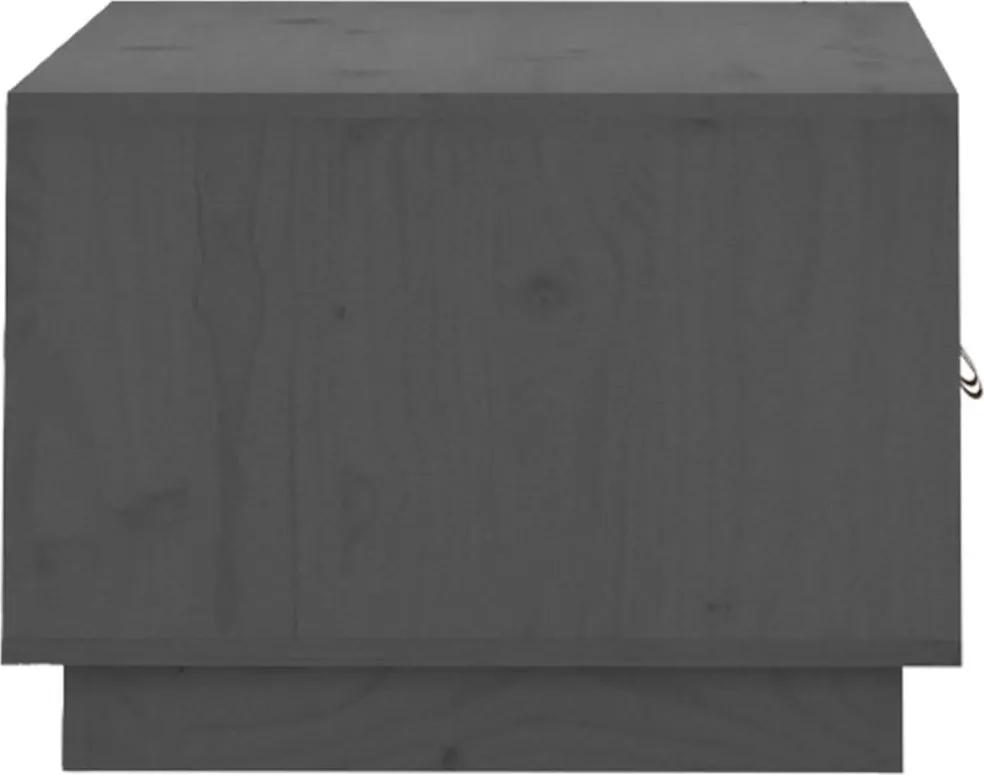 vidaXL Konferenční stolek 80 x 50 x 35 cm masivní borové dřevo [818252] Barva: Černá