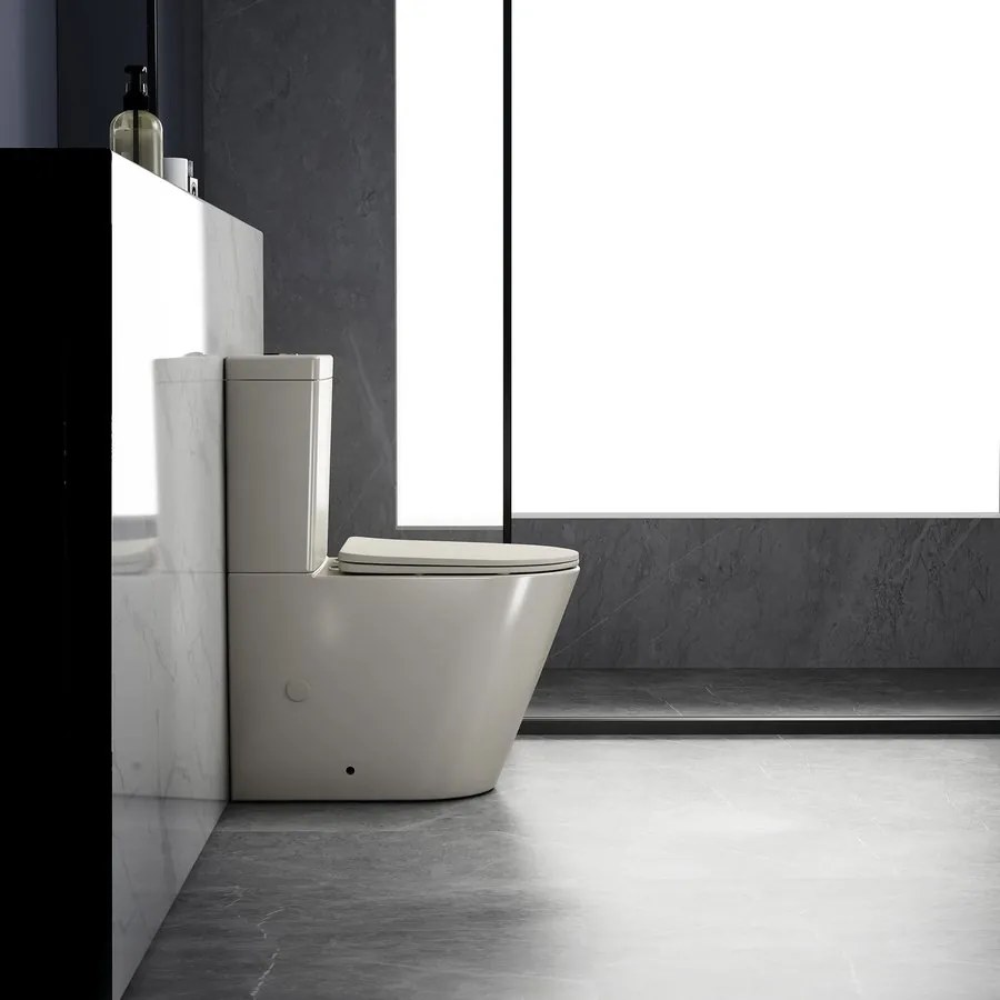 Sapho Sapho, PACO RIMLESS WC kombi mísa s nádržkou, spodní/zadní odpad, ivory, PC1012WRBE