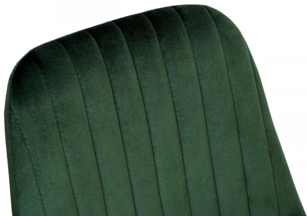 Židle LORIENT VELVET tmavě zelená