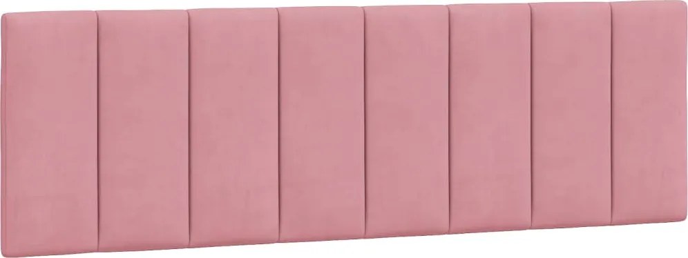 Postel s matrací Hanko růžová 160 x 200 cm samet 3208609