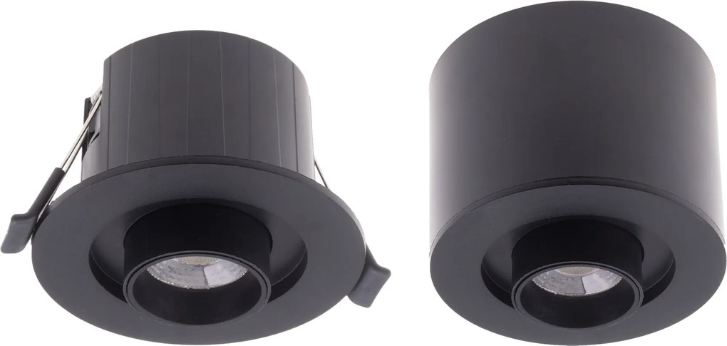 T-LED 105529 CCT LED bodové svítidlo ALIMO 6W černé CCT
