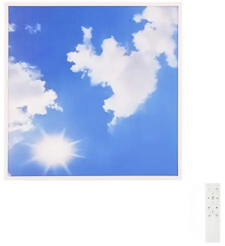 BRILAGI-LED Stm svítidlo SLIMFRAME SKY LED/58W/230V 60x60 cm stříbr/modrá+DO