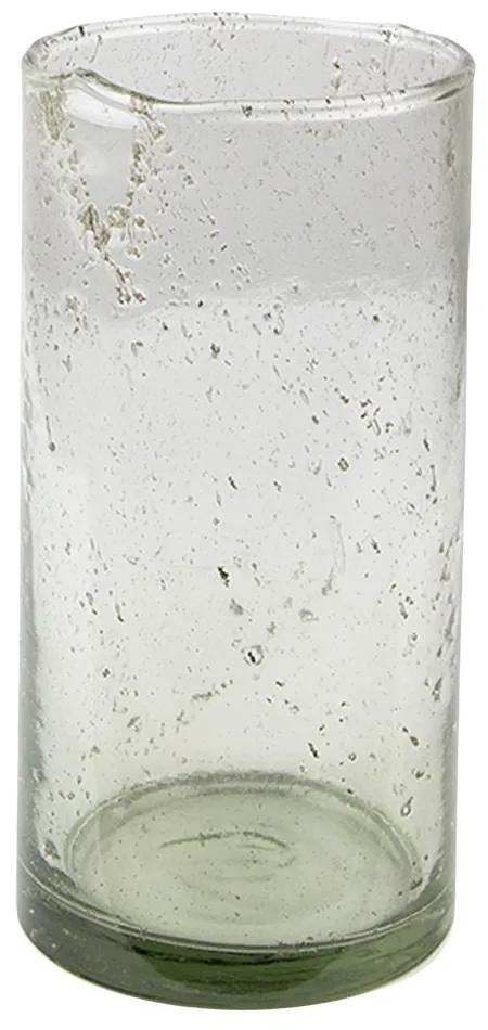 Skleněná transparentní foukaná váza Sandy - Ø10*20 cm