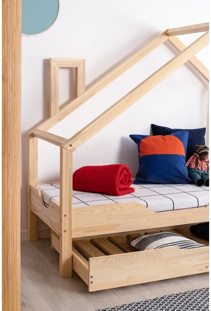 Adeko Dětská postel domeček Luna B Velikost postele: 180x70 cm Barva: dekor přírodní dřevo přírodní