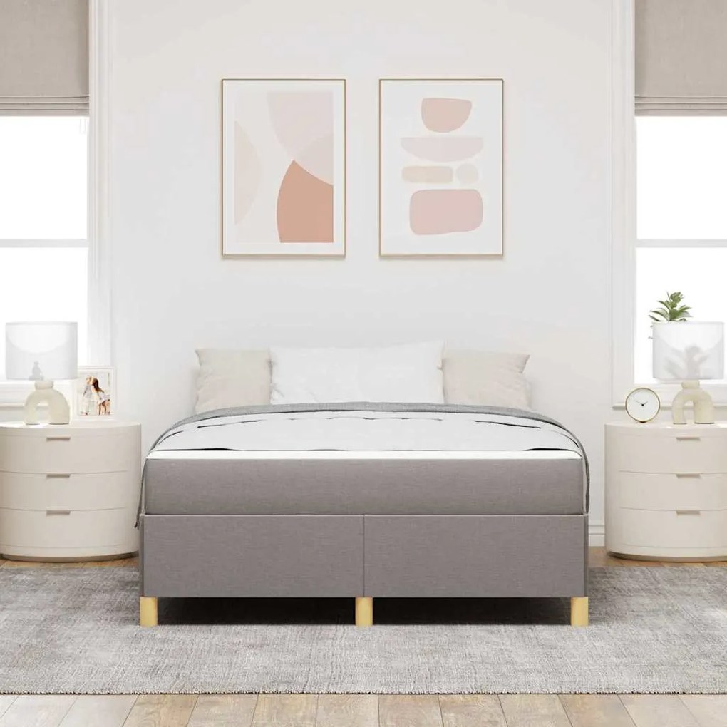 Rám postele Taupe 140 x 200 cm textil 3398945