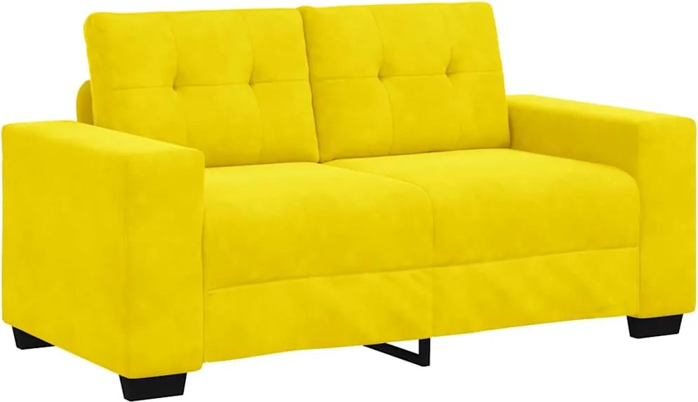 Set pohovek 3 ks Žlutá samet 3324645