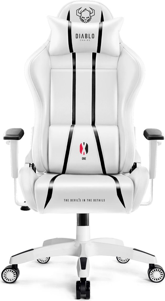 Herní křeslo z eko kůže King Size, bílý-černý: Diablo X-One 2.0