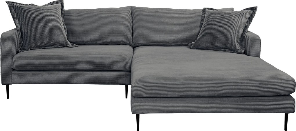 XXXLutz ROHOVÁ SEDAČKA, textil, barvy grafitu P & B - Sedací soupravy - 002330003418