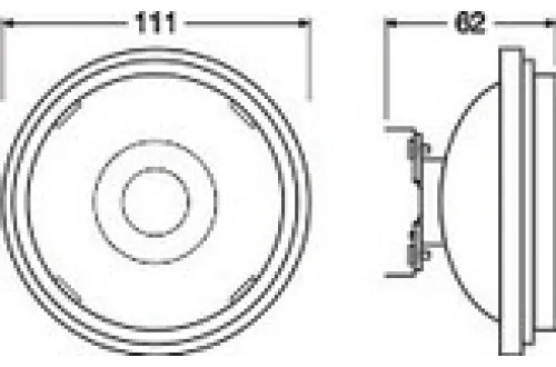 LED žárovka G53 AR111 LEDVANCE PARATHOM 7,4W (50W) teplá bílá (3000K) stmívatelná, reflektor 40°