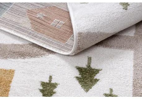 Dywany Luszczow Dětský kusový koberec FUN Polar, ulice, les, krém Rozměr koberce: 180 x 270 cm
